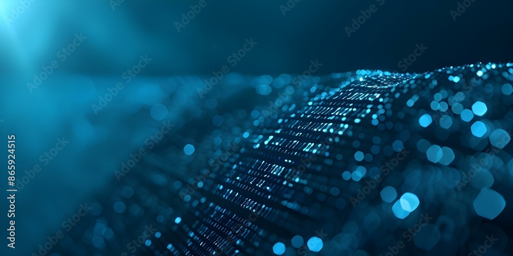 Cyberspace Background Featuring AI Neural Networks and Internet Binary Elements. Concept ...