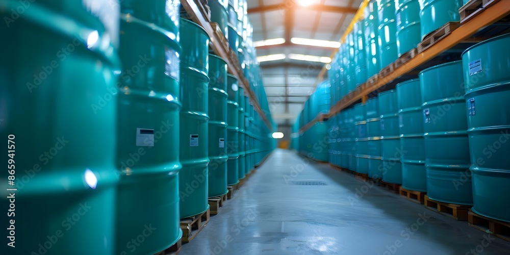 Safety-Compliant Warehouse for Storing Hazardous Materials. Concept ...