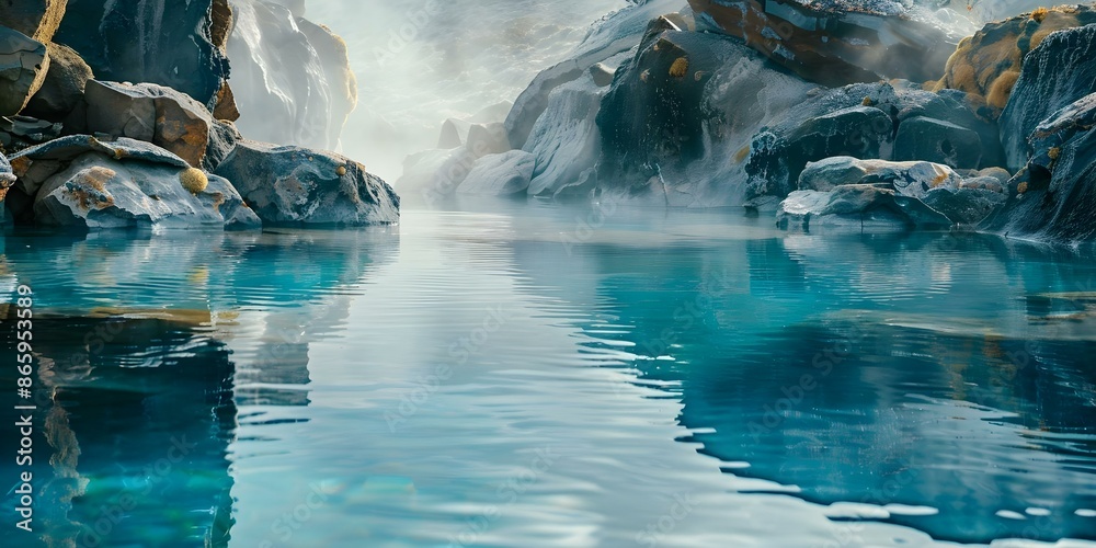 Immersive natural spa experience in volcanic landscapes with ...