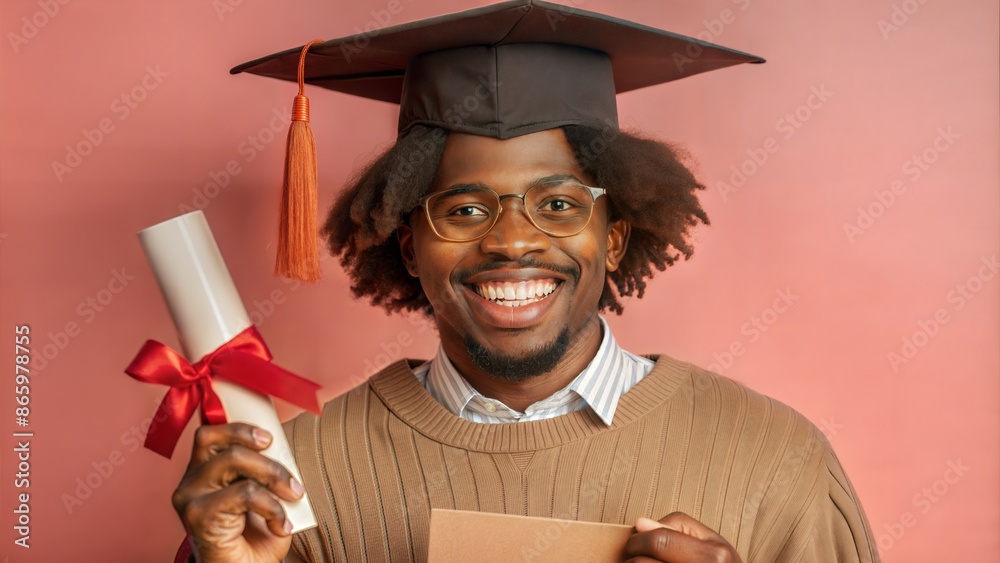Happy Student with Graduation Certificate: A student holding a ...