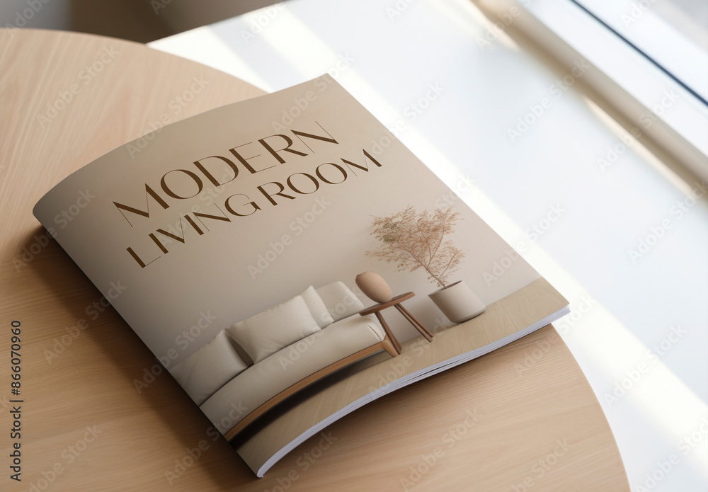 Magazine Mockup With Generative AI Stock Template | Adobe Stock