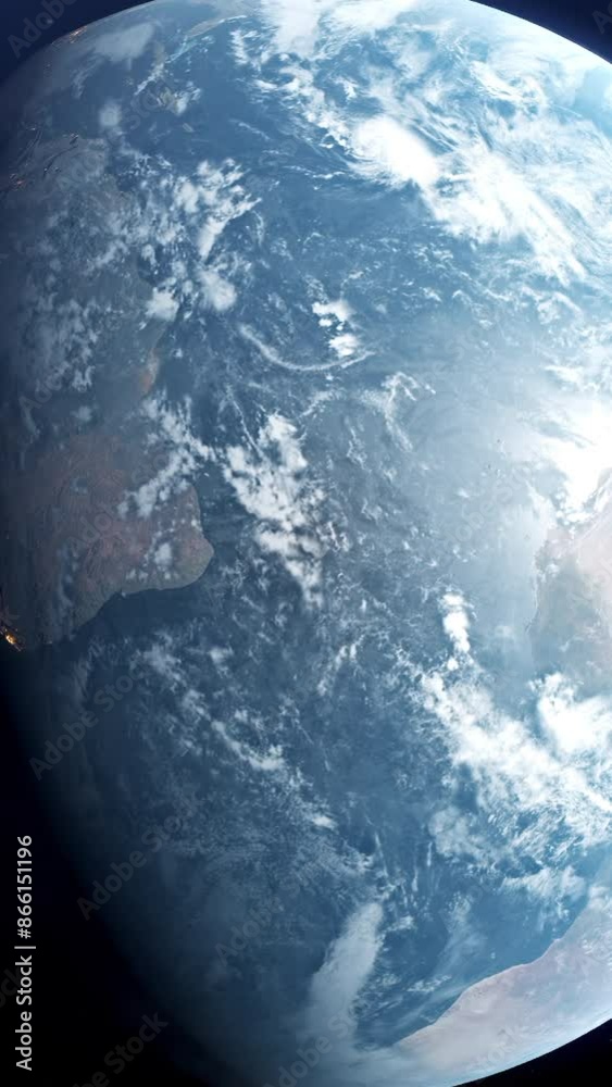 Wideo Stock: Rotation of planet Earth in days. Motion. Planet Earth ...