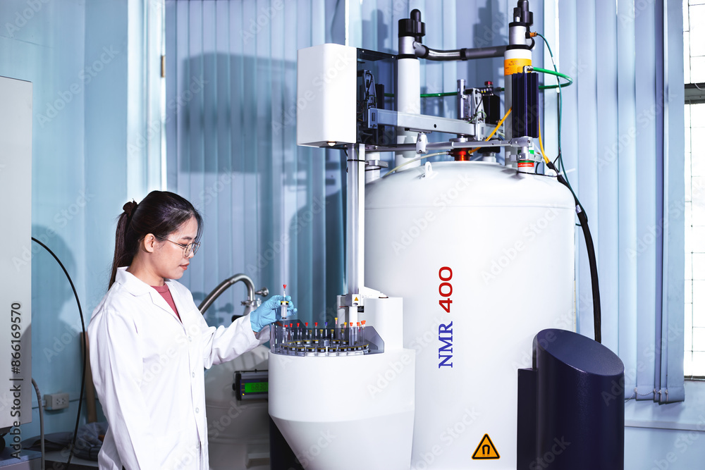 A researcher uses Nuclear Magnetic Resonance Spectroscopy (NMR) to ...