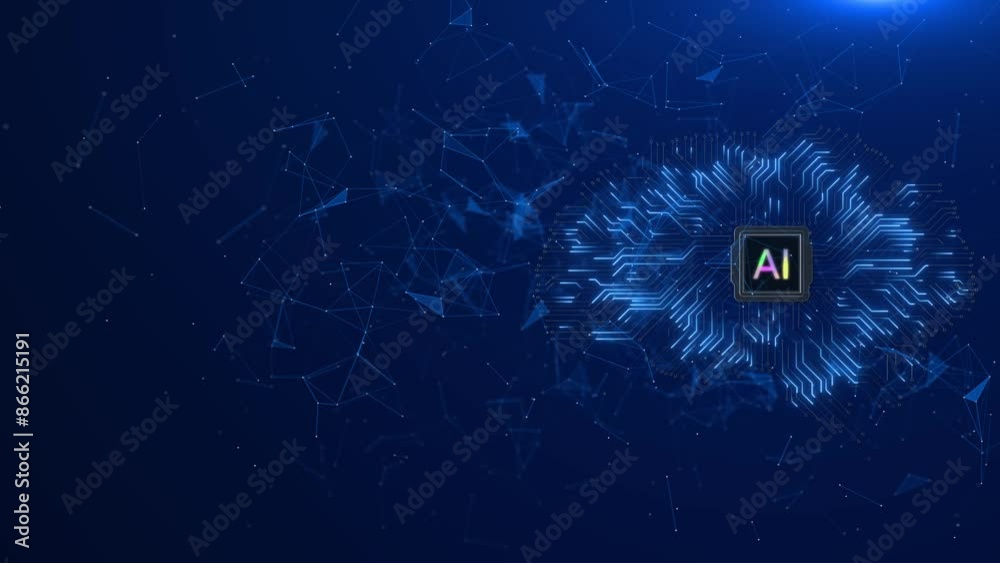 AI controls global network. Robot hand point Earth cyber space. Robotic ...