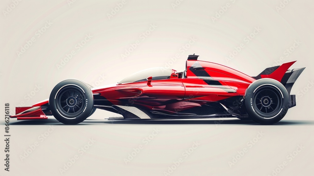 F1 3d race car icon transport jet logo sport auto racing symbol concept ...