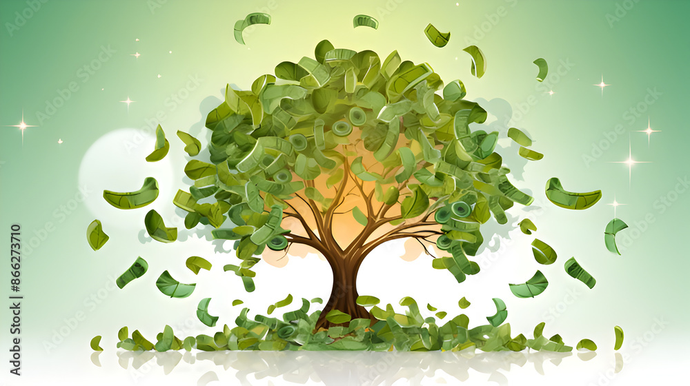 Ecosystem Restoration Tree Banner with Recycle Icon Stock Photo | Adobe ...