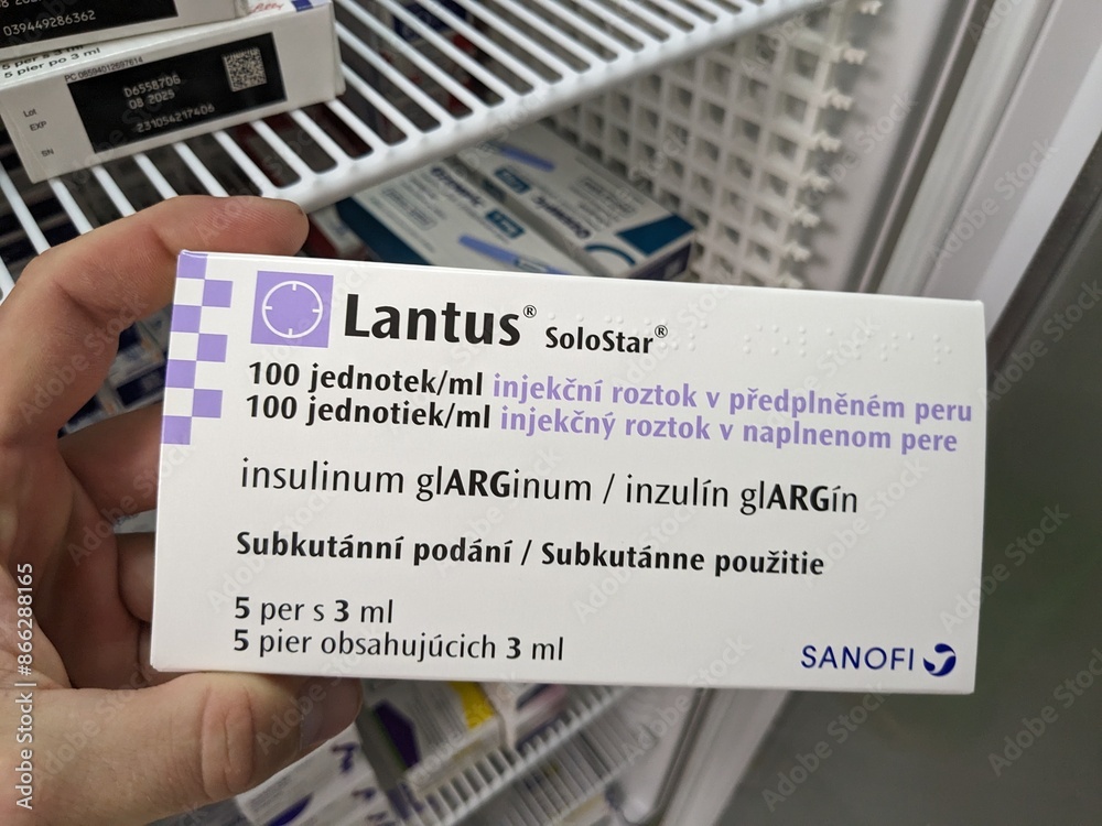 JULY 18 2024- LANTUS SOLOSTAR box of medication with Insulin Glargine ...
