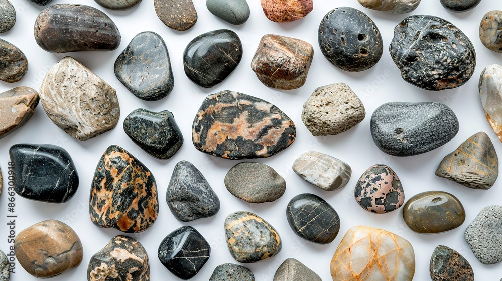 random pattern of different types of stones with different relief from ...