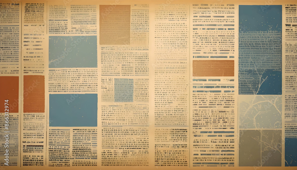 stack of weathered old newspapers with visible texture old paper ...