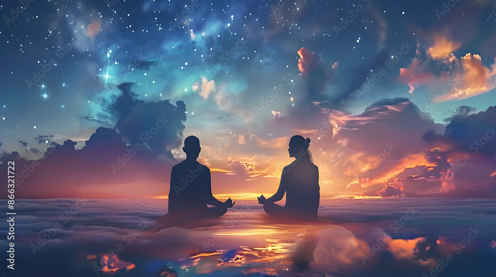 Deep meditation can create a spiritual bond between two people through ...