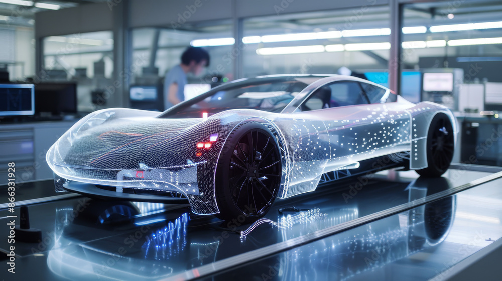 Engineers use a holographic app to design modern, eco-friendly electric ...