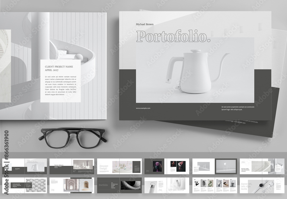 Portfolio Layout Stock Template | Adobe Stock