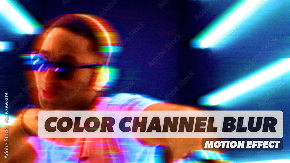 Color Channel Blur Procedural Motion Effect Stock Template | Adobe Stock