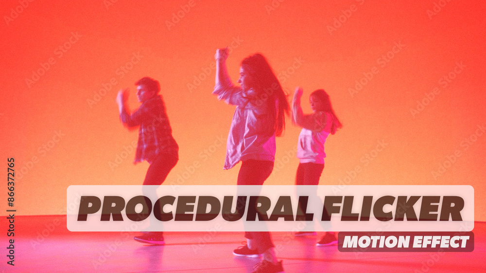 Procedural Flicker Motion Effect Stock Template | Adobe Stock