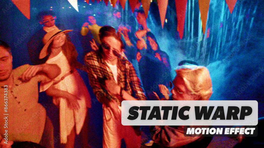 Static Warp Procedural Motion Effect Stock Template | Adobe Stock