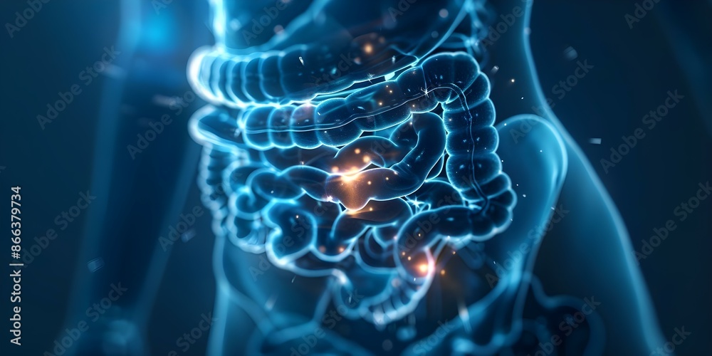 Show effects of digestive disorders like GERD ulcers and IBS. Concept ...