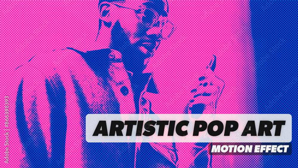Artistic Pop Art Procedural Motion Effect Stock Template | Adobe Stock