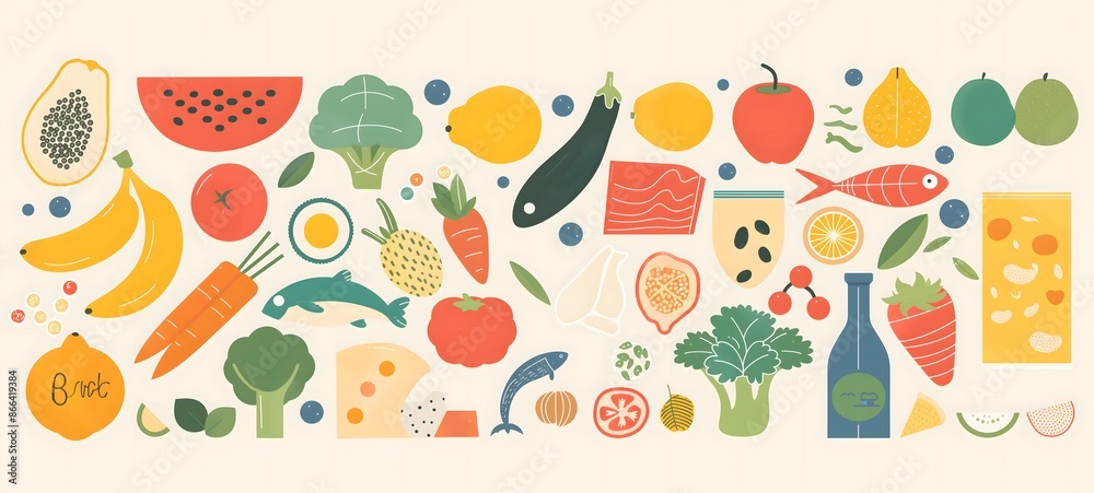 2. An informative infographic illustrating the components of a healthy ...