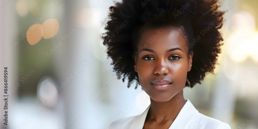 Assured woman connecting with clients through impactful conversations ...