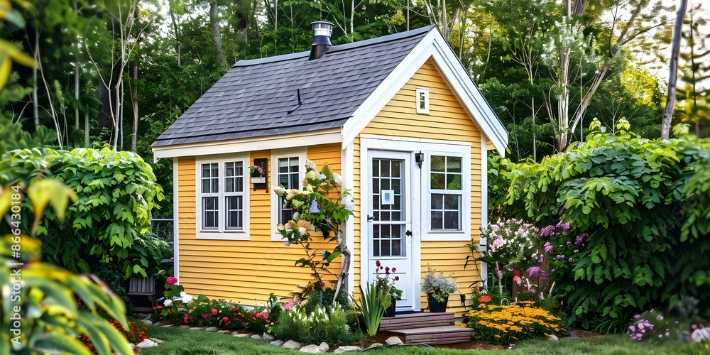 ADU also known as a tiny house or inlaw cottage. Concept Accessory ...