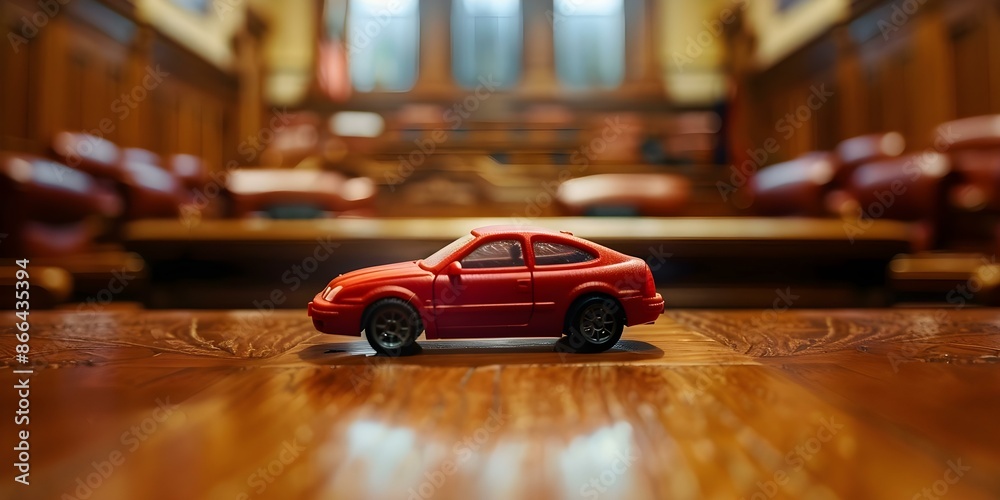 Miniature Vehicle Displayed on Judges' Table at Car Auction in ...