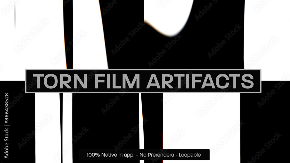 Torn Film Artifacts Dynamic Motion Overlays Stock Template | Adobe Stock