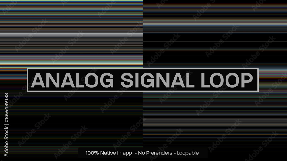 Analog Signal Loop Dynamic Motion Overlays Stock Template | Adobe Stock