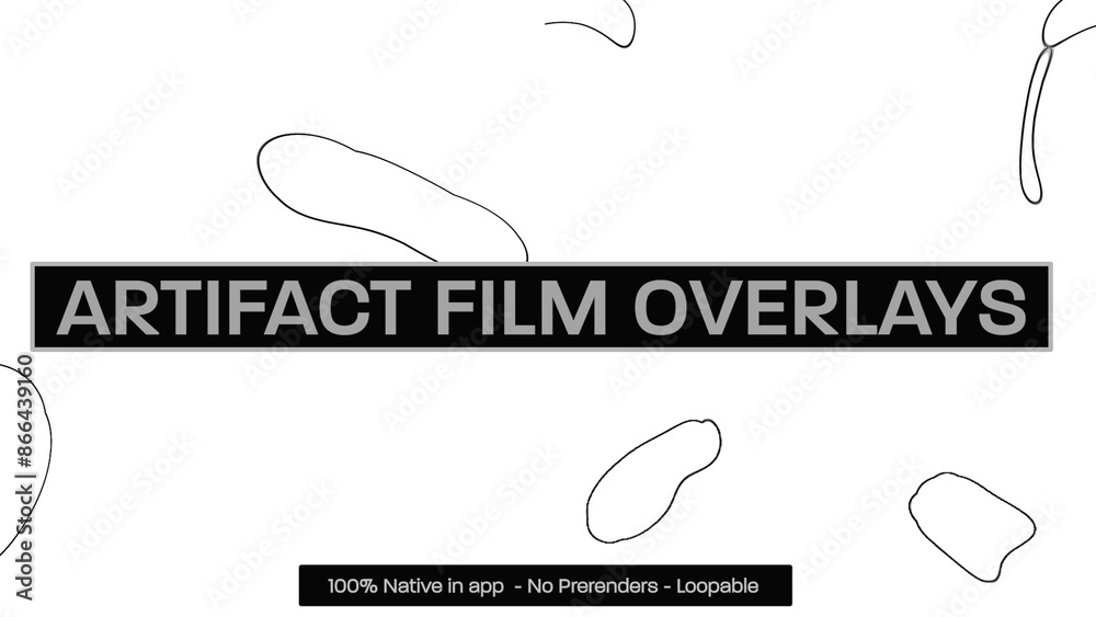 Artifact Film Artifacts Dynamic Motion Overlays Stock Template | Adobe ...