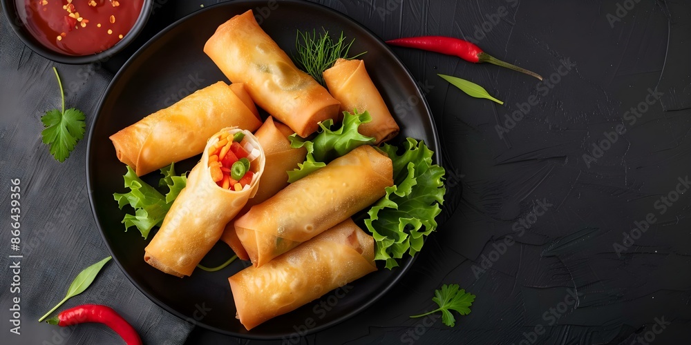 Filipino Lumpiang Shanghai Delicious Small Egg Rolls with Pork and ...