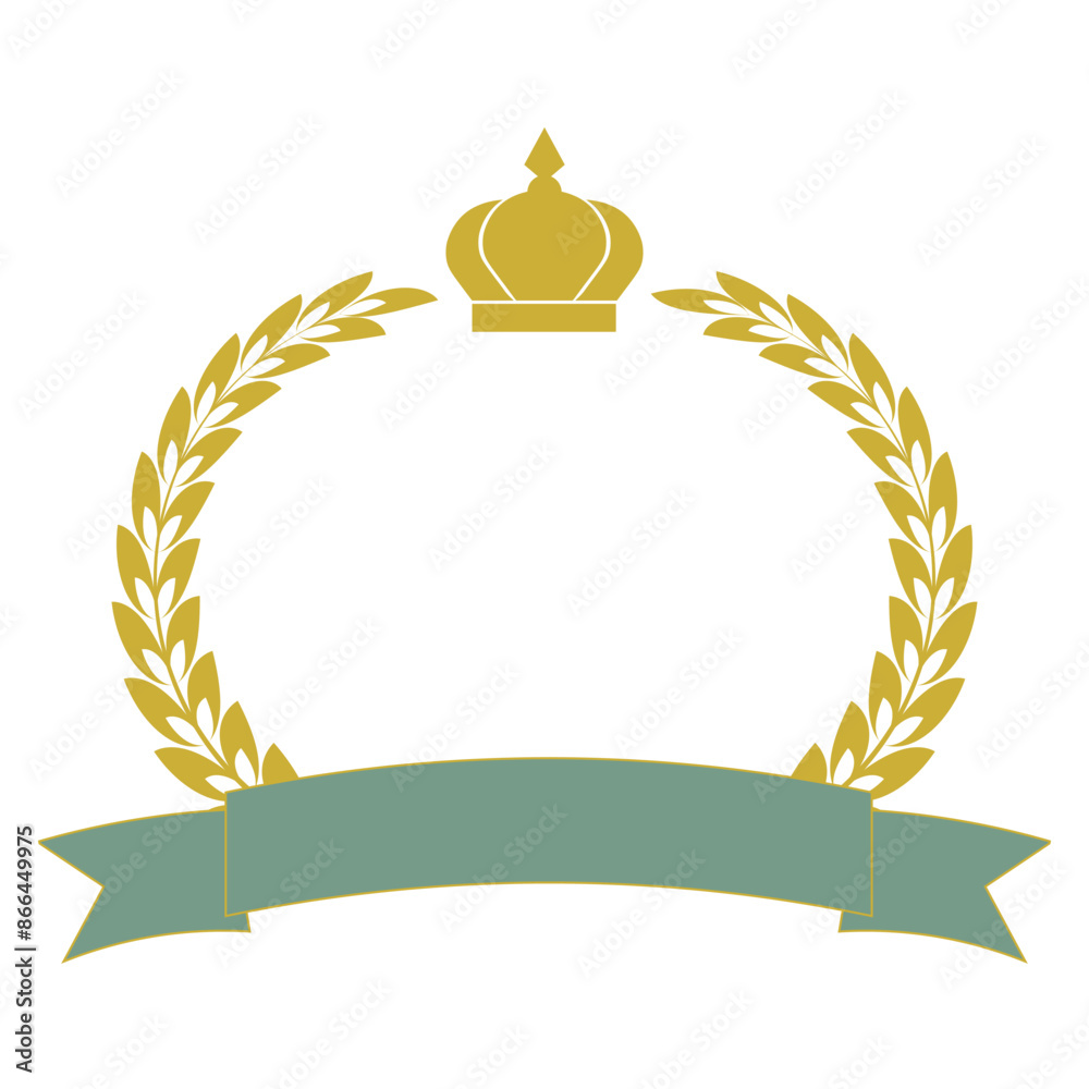 Royal Award Frame design isolated transparent background. Simple flat ...