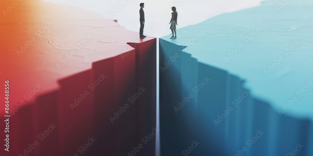 Income Disparity: A visual representation of income inequality, with a ...