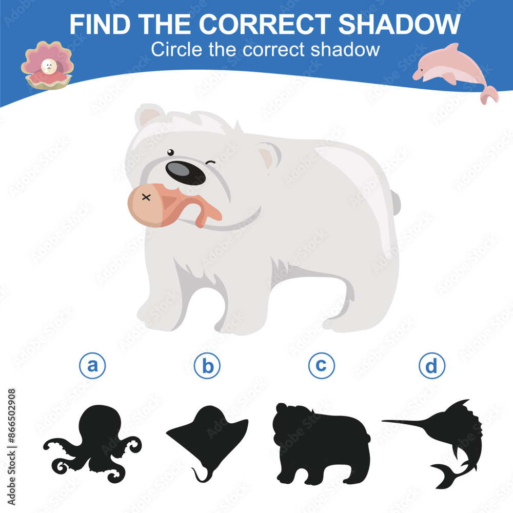 Find the correct shadow. Worksheet for kid. Matching shadow game for ...