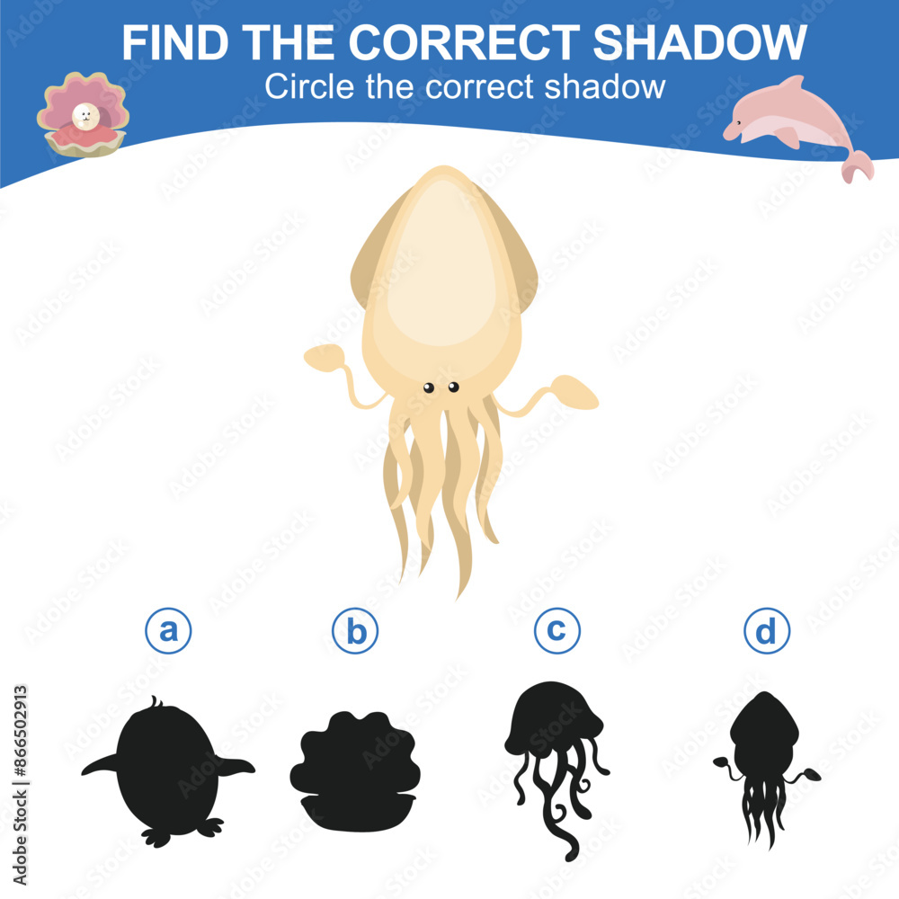 Find the correct shadow. Worksheet for kid. Matching shadow game for ...