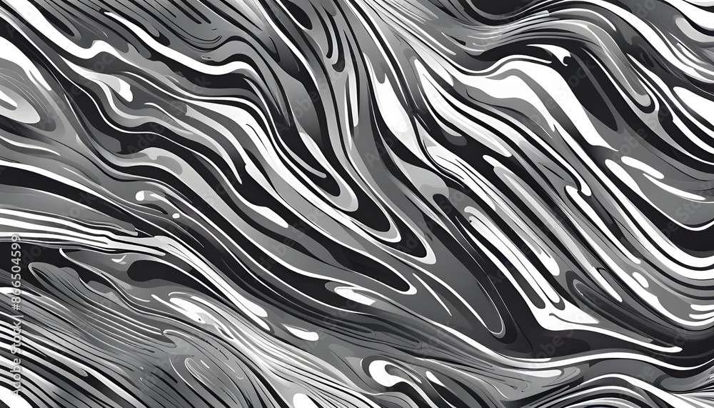 Paint effect. Wavy background. Hand drawn waves. Stripe texture with ...