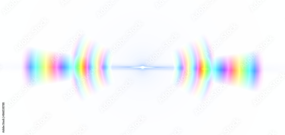 Isolate spectrum lens flare lighting on transparent backgrounds png ...