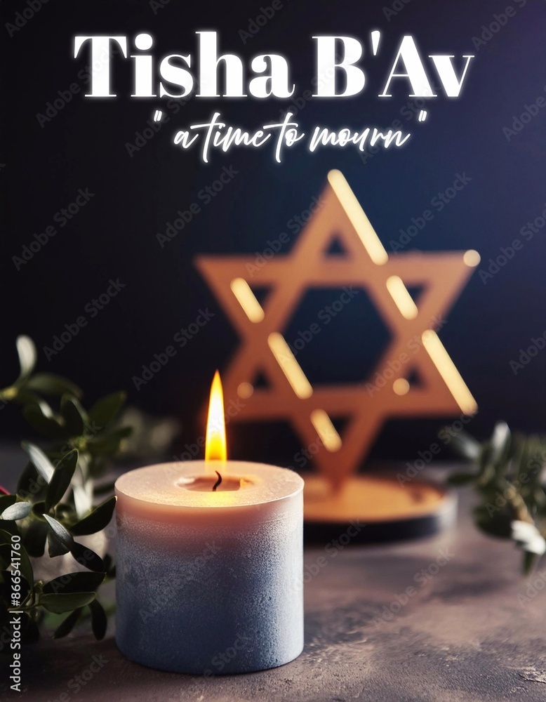Tisha B'va Poster Design. Day of mourning for tragedies across Jewish ...