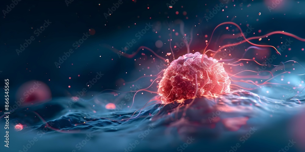 Treating Cancer Cells An Image of Medical Intervention. Concept Cancer ...