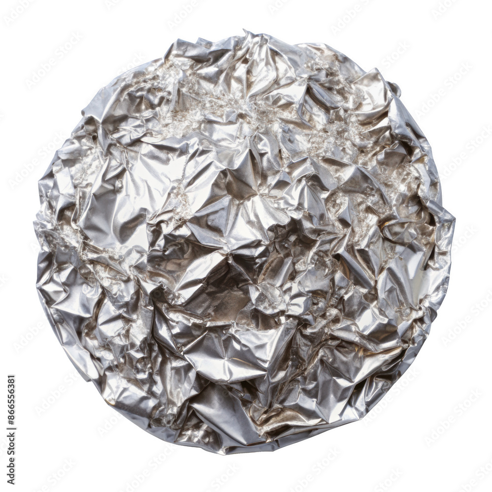 Crumpled Aluminum Foil Ball, Useful for Crafts, Cleaning, and Recycling ...