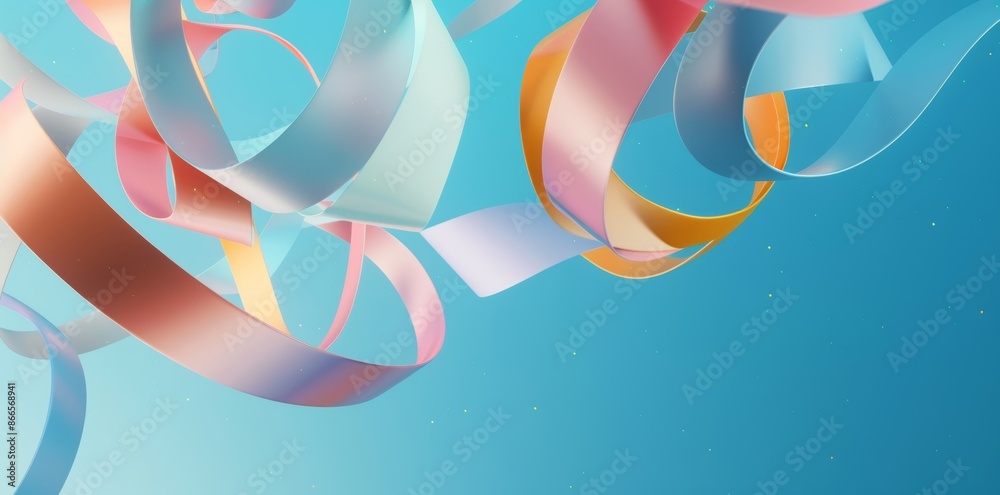The poster is graphic in shape, with an isometric triangle design and ...