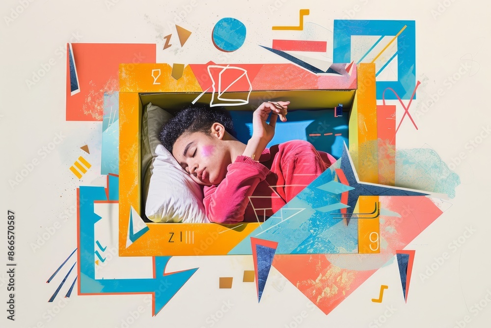 Isolated on white drawing background, a collage picture featuring black ...