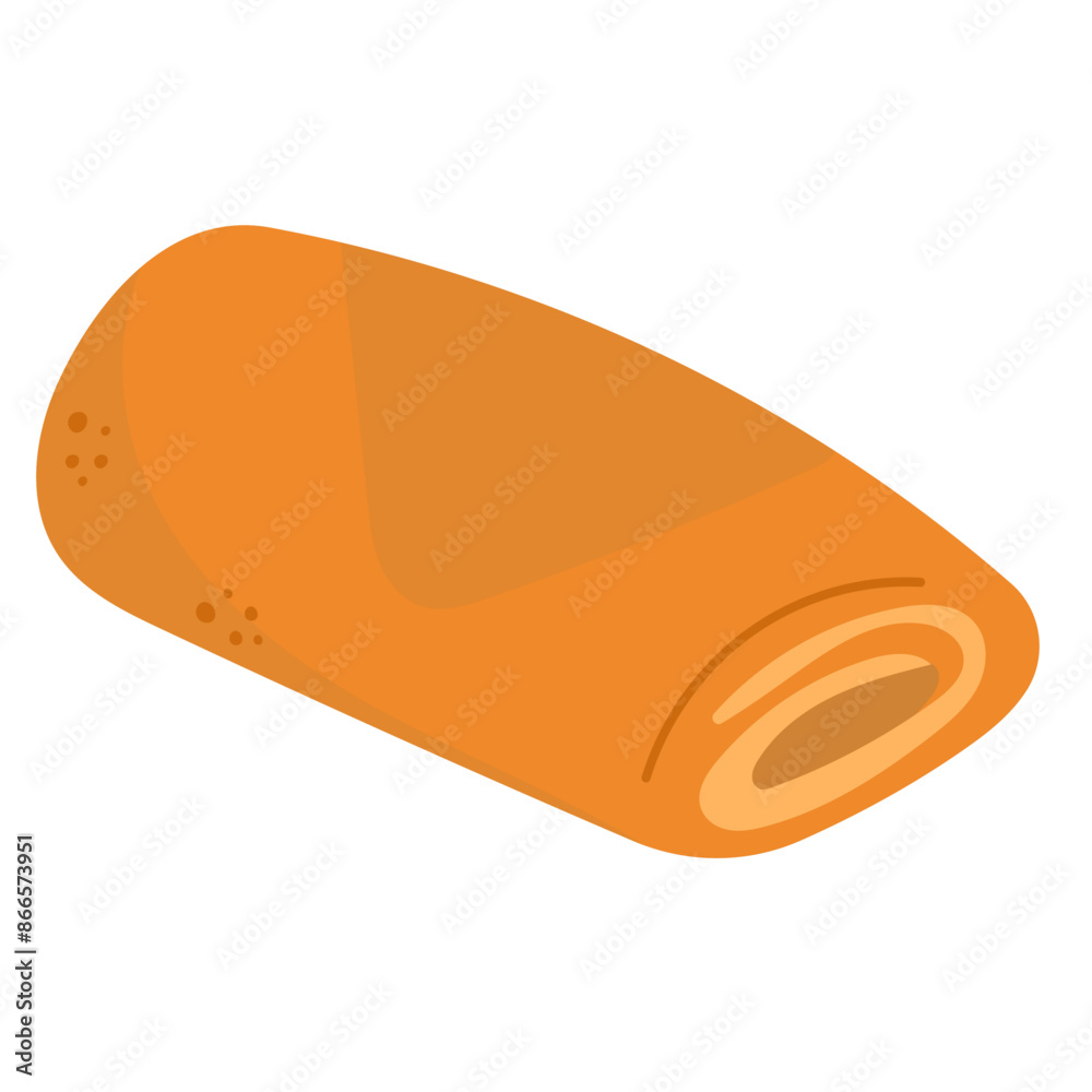 Lumpia goreng vector illustration, indonesian traditional snack food ...