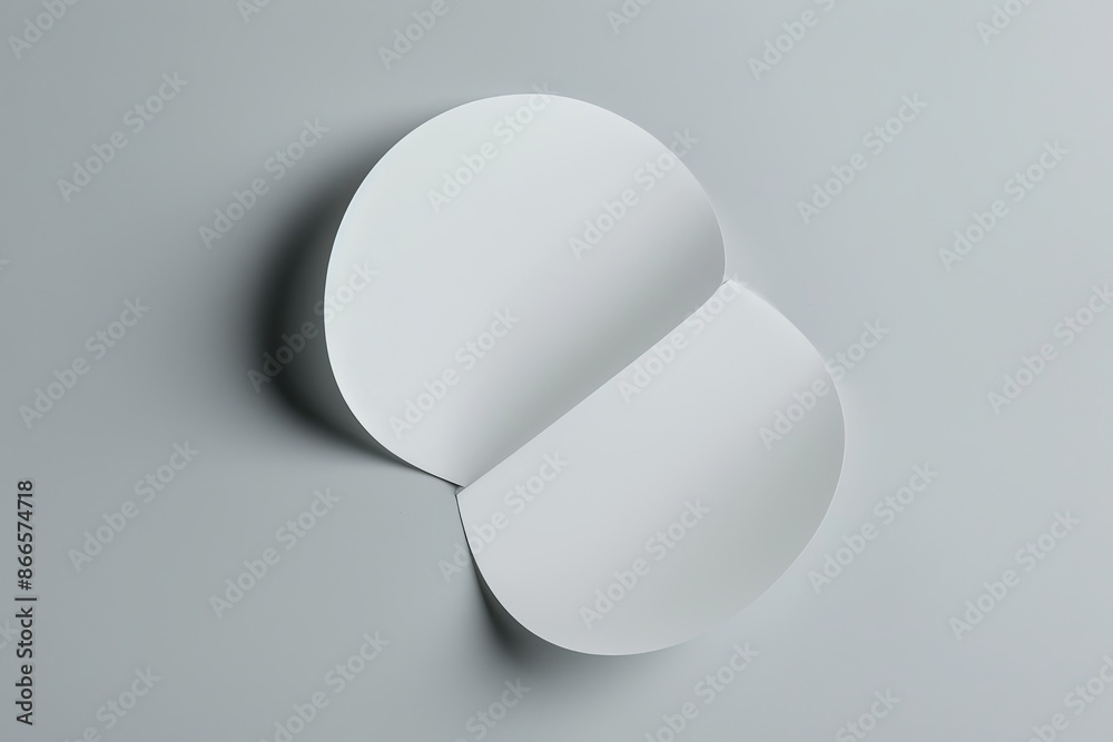 Round circular adhesive sticker label tag badge realistic mockup ...