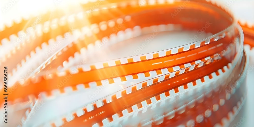Overlay of Red and Orange Film Texture with Light Leaks. Concept Film ...