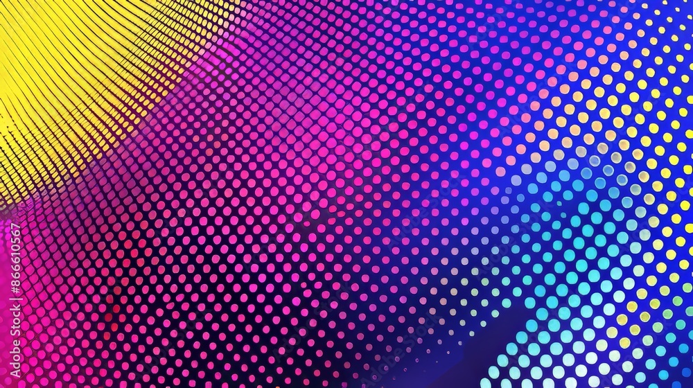 This is an abstract CMYK color mode structure using a gradient with a ...