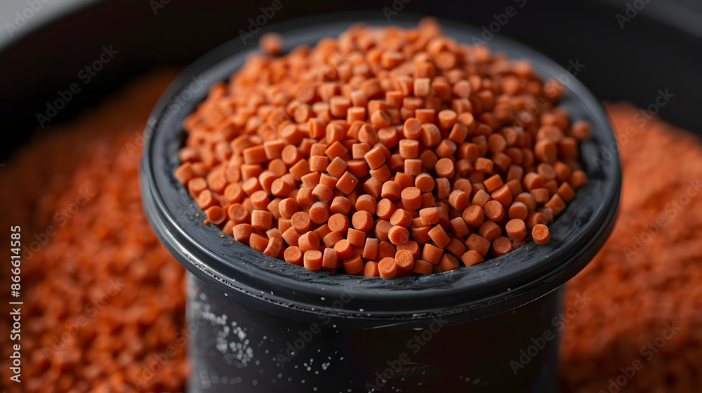 orange plastic resin ( Masterbatch ) for a background Stock Photo ...