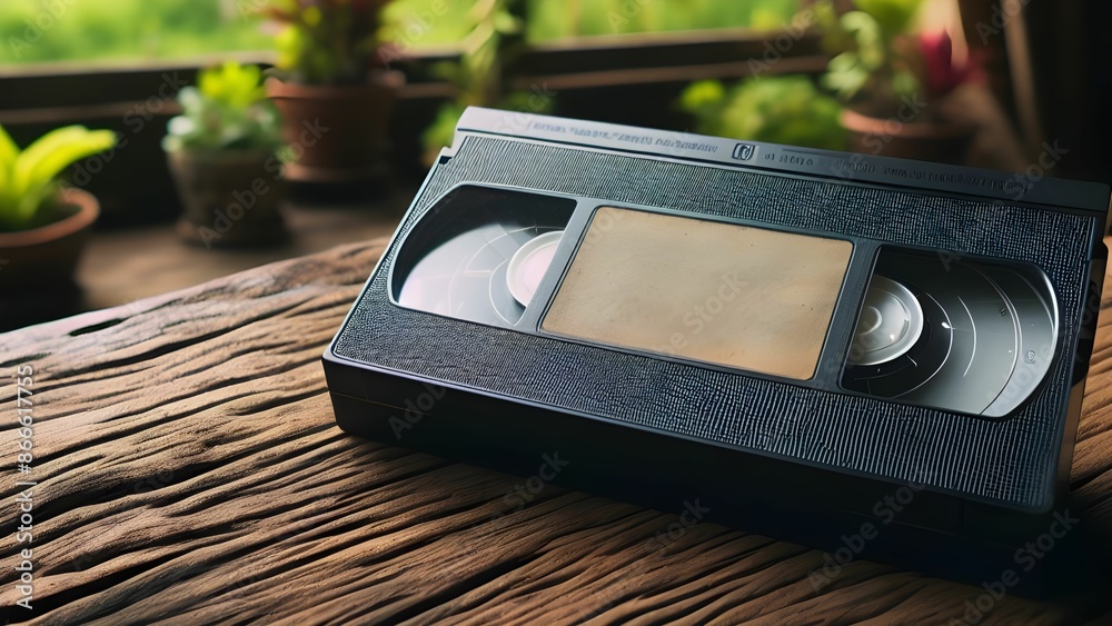 old classic video and audio tape from 90s and 80s Stock Photo | Adobe Stock