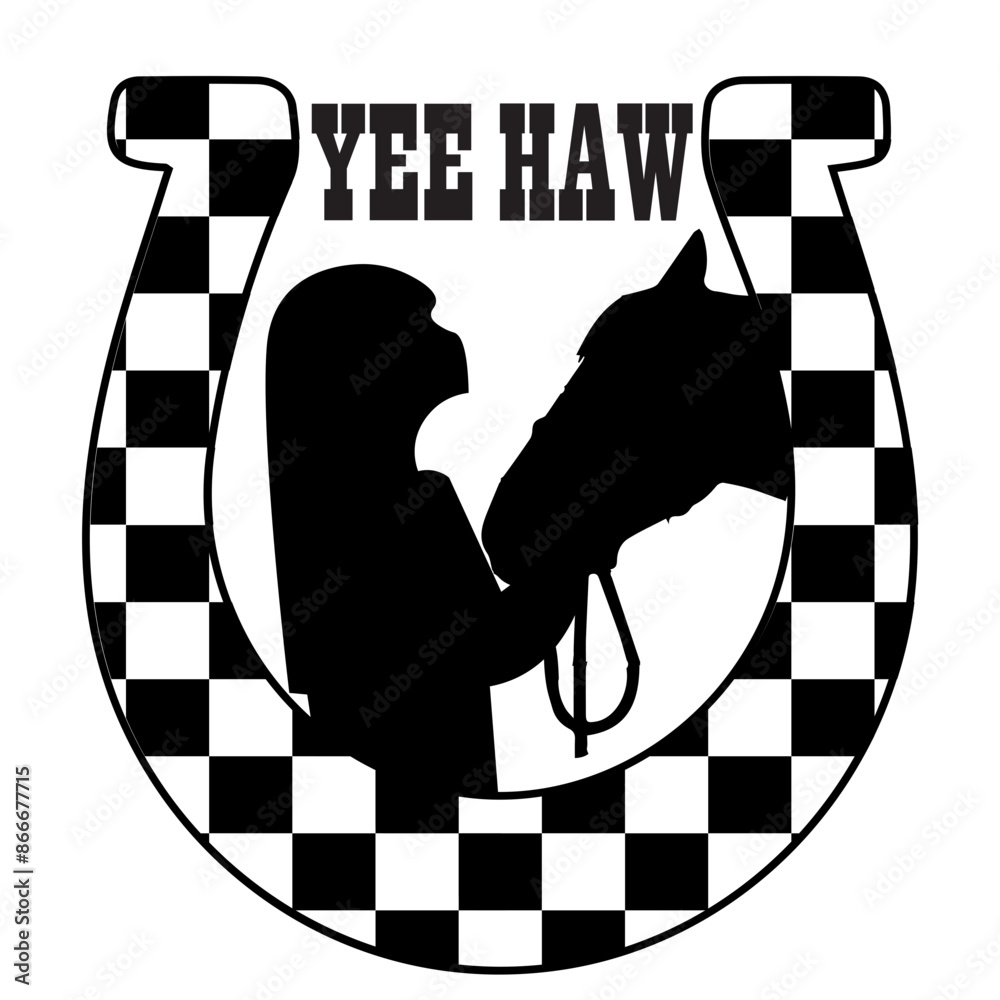 Yeehaw Horseshoe, Western Cowgirl, Western Shirt Design PNG svg ...