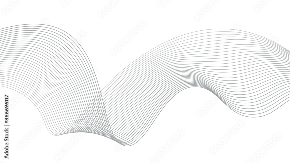 Abstract wavy line background, wavy pattern, stylish line art and web ...