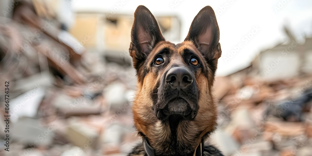 USAR K9 search dogs deployed to find earthquake survivors in collapsed ...