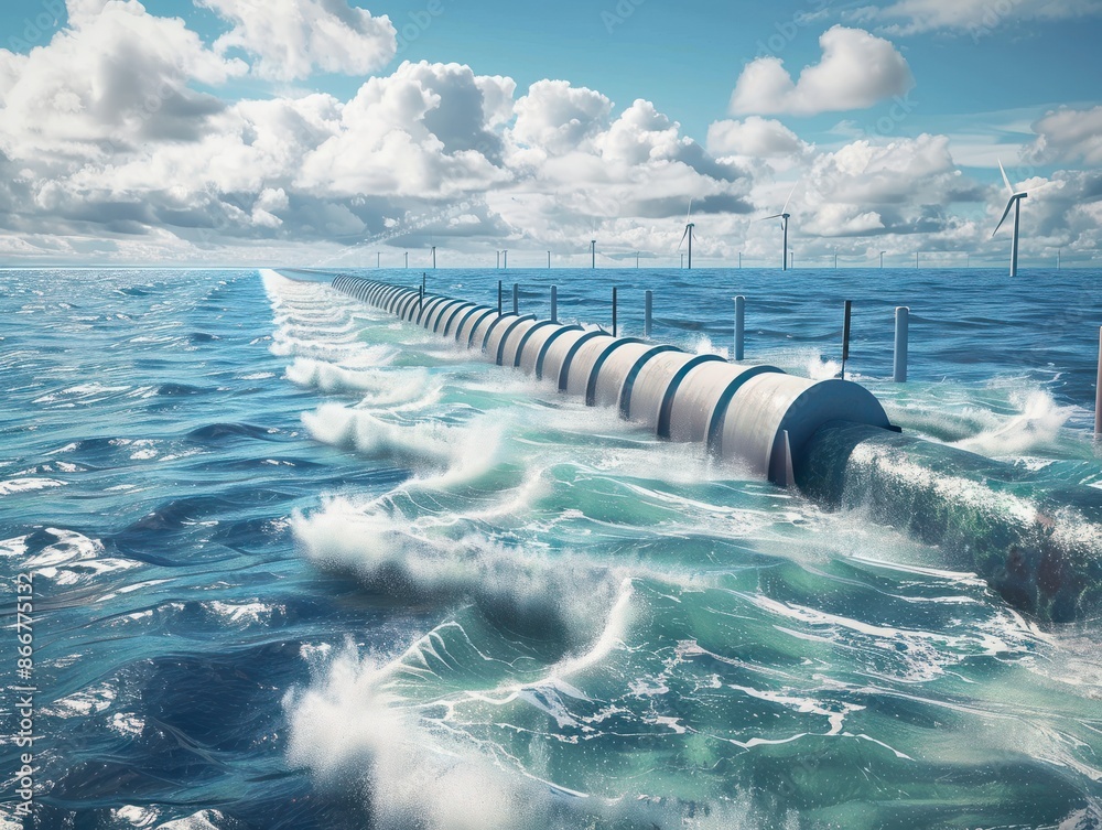 Tidal energy and marine renewable sources. Use of tidal energy, wave ...